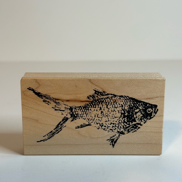 Fred B Mullet | Fish | Sonjas Goldfish Craft Rubber Stamp Fbm33 Fred B ...
